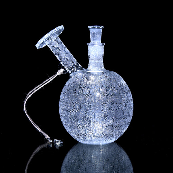 Evan Shore - Etched Full-quartz Ornament Rig - Timeless Glass Gallery