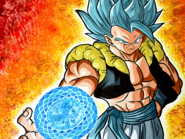 Diego Rambo - Gogeta Blue Tie Dye T-shirt XXL - Timeless Glass Gallery