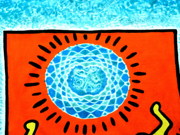 Diego Rambo - Keith Haring Dancing Men & Dogs - Timeless Glass Gallery