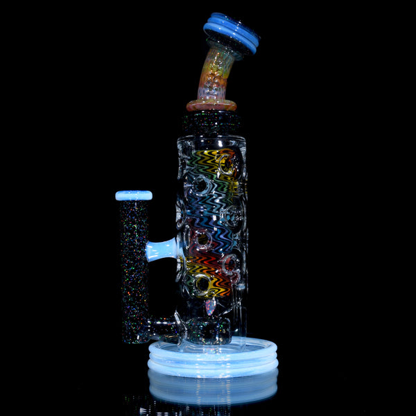 Bronx Glass - 18-hole Gridded Straight Fab - Timeless Glass Gallery